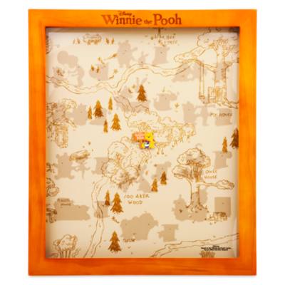 Winnie the Pooh Pin Display Frame and Pin, Hundred Acre Wood Series