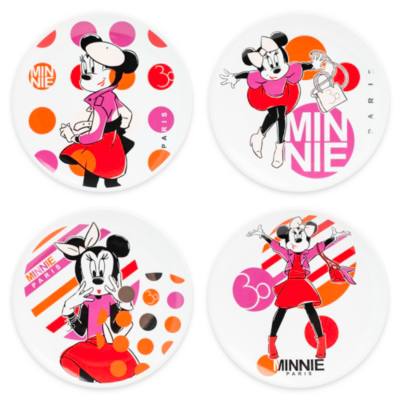 Minnie Parisienne Plates, Set of 4